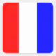Nautical Flag Signal Letter T (Tango) Square Sticker | Zazzle