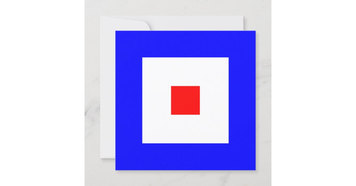 Nautical Flag Signal Whiskey Letter W | Zazzle
