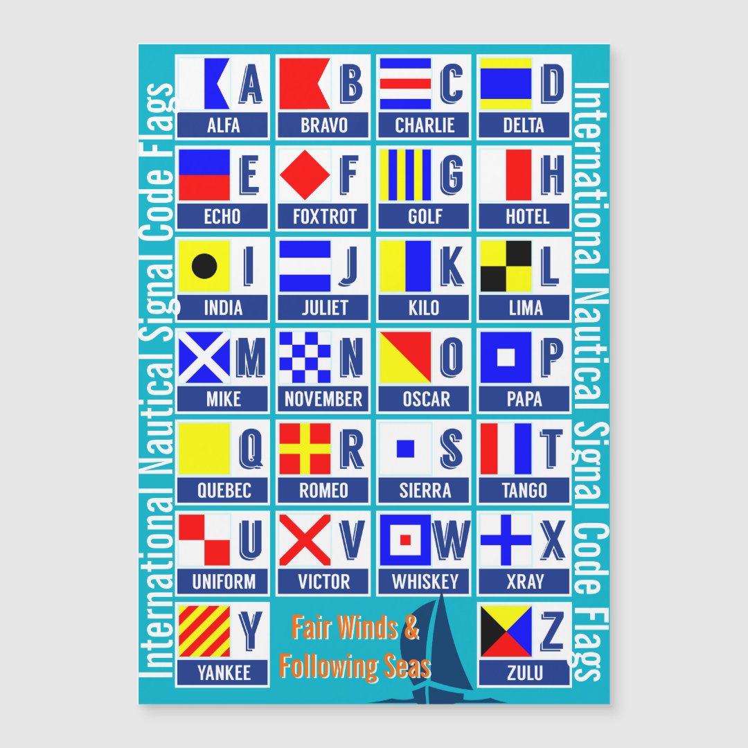 Nautical Flags Alphabet | Zazzle