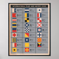 Nautical Flags and Morse Code Poster | Zazzle