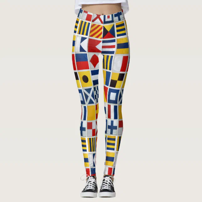 Nautical Flags Leggings | Zazzle
