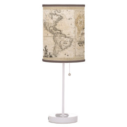 Nautical Globe World Map Table Lamp | Zazzle