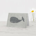 Nautical Gray Whale Card | Zazzle