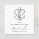 Nautical Heart Rope Anchor Wedding Registry QR Square Business Card ...