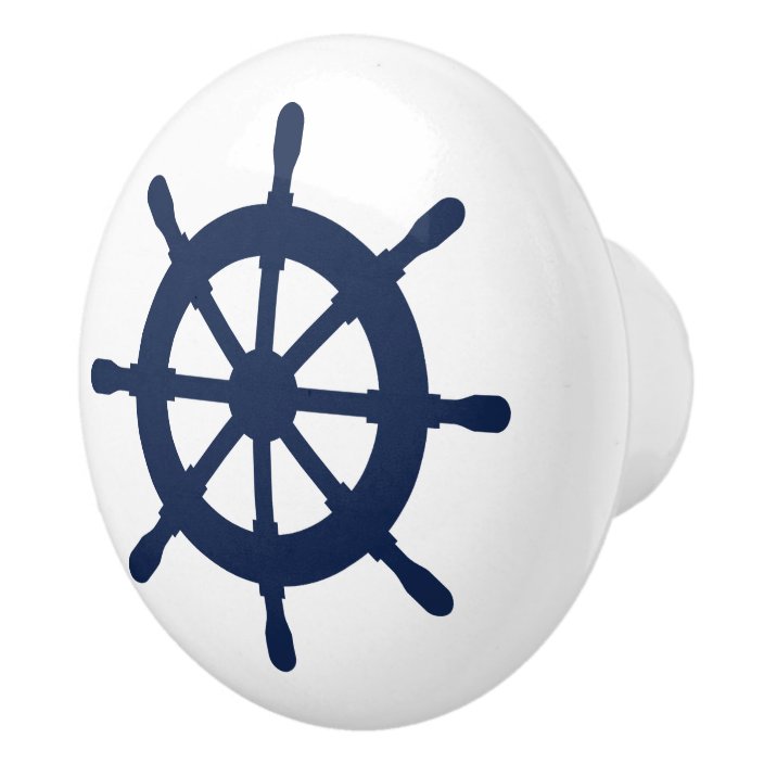 Nautical helm custom door and drawer pull knobs | Zazzle