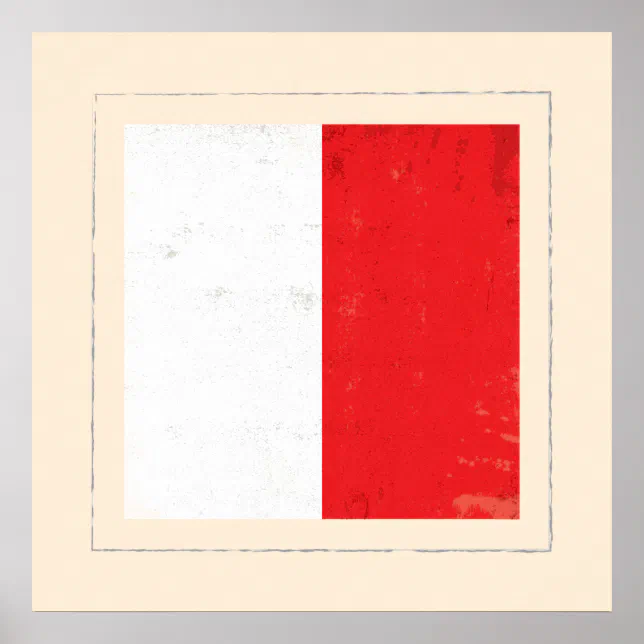 Nautical Letter “H” Signal Flag Poster | Zazzle