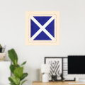 Nautical Letter “M” Signal Flag Poster | Zazzle