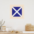 Nautical Letter “M” Signal Flag Poster | Zazzle