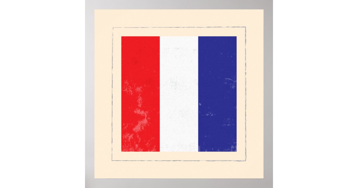 Nautical Letter “T” Signal Flag Poster | Zazzle