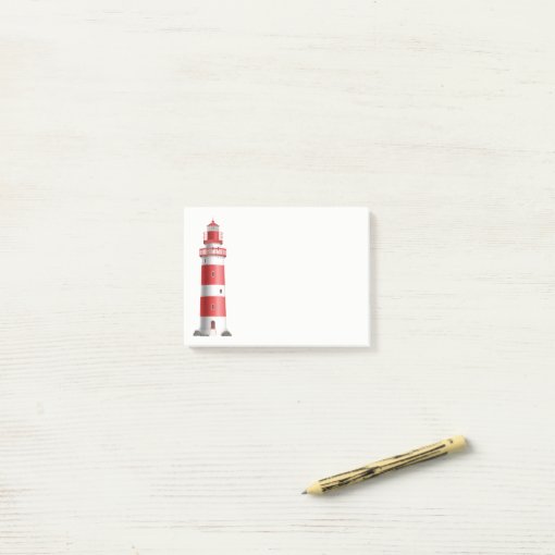 Nautical Lighthouse Beach Ocean Sailor Post-it Notes | Zazzle