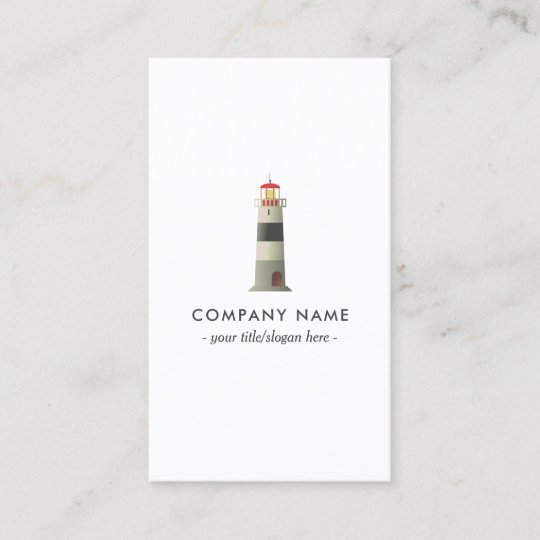 Nautical Lighthouse Business Card | Zazzle.com