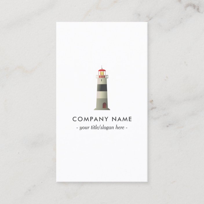 Nautical Lighthouse Business Card | Zazzle.com