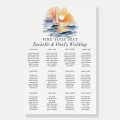 Nautical Lighthouse Sailing Ocean Seating Chart Foam Board | Zazzle