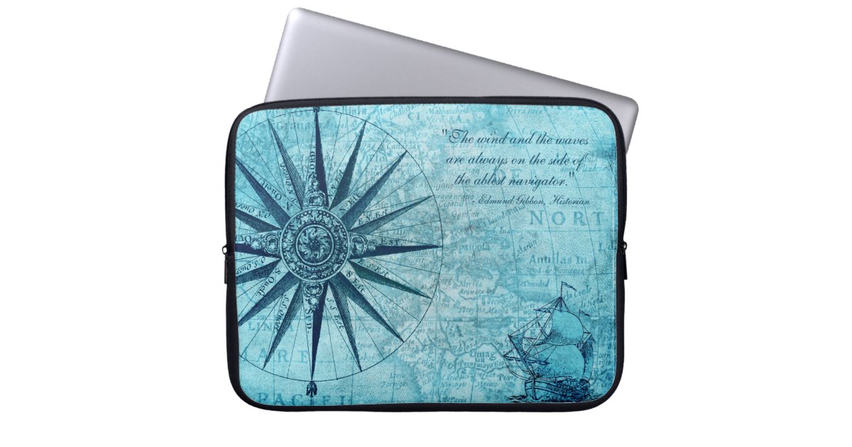 Nautical Map Design Electronics Tablet Sleeve | Zazzle