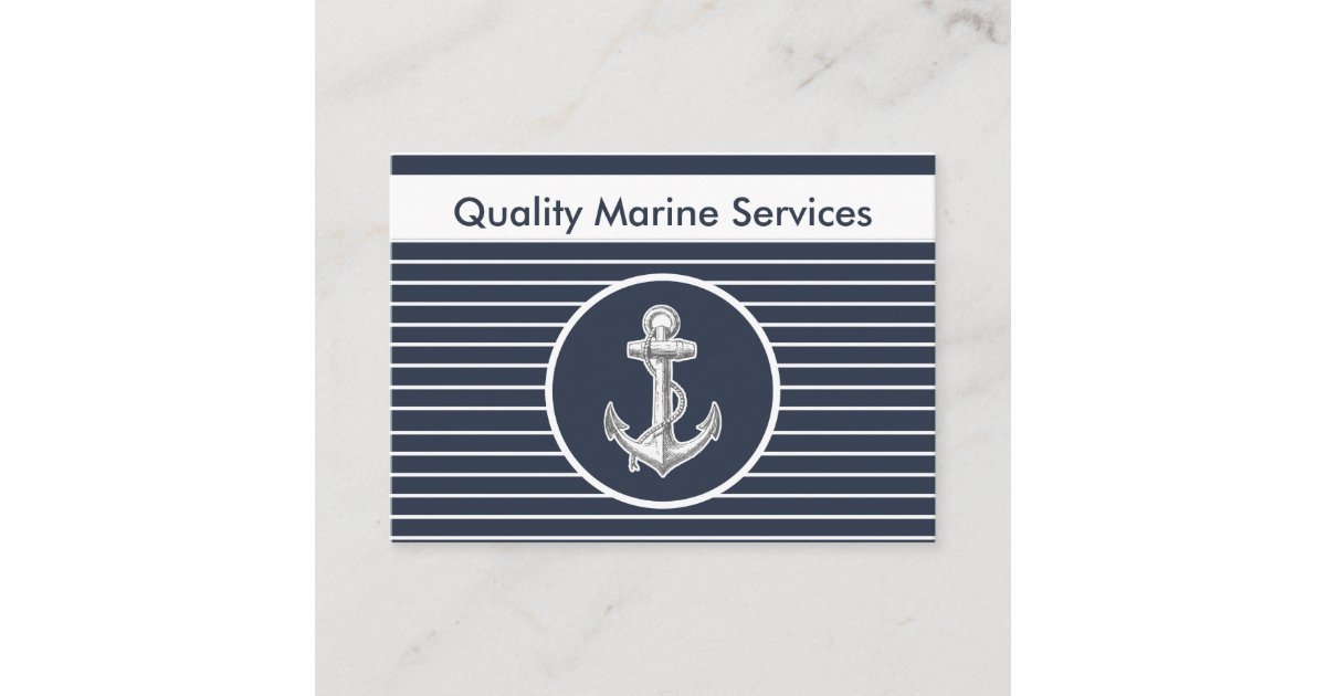 Nautical Marine Business Cards | Zazzle