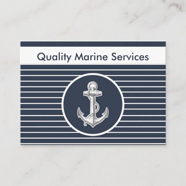 Nautical Marine Business Cards | Zazzle