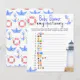 Nautical marine - Emoji picture game baby shower | Zazzle