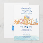 Nautical marine sailing theme pastel watercolor invitation | Zazzle