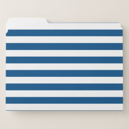 Nautical modern bold stripe pattern print custom file folder | Zazzle