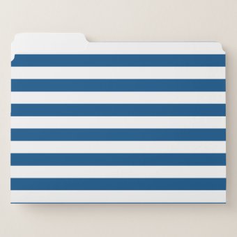 Nautical modern bold stripe pattern print custom file folder | Zazzle