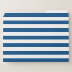 Nautical modern bold stripe pattern print custom file folder | Zazzle