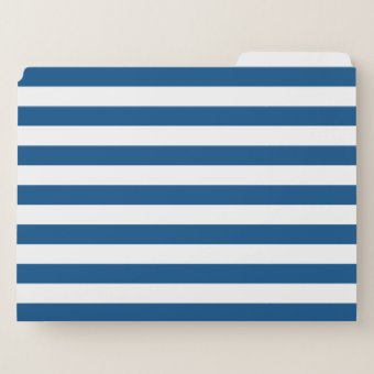 Nautical modern bold stripe pattern print custom file folder | Zazzle