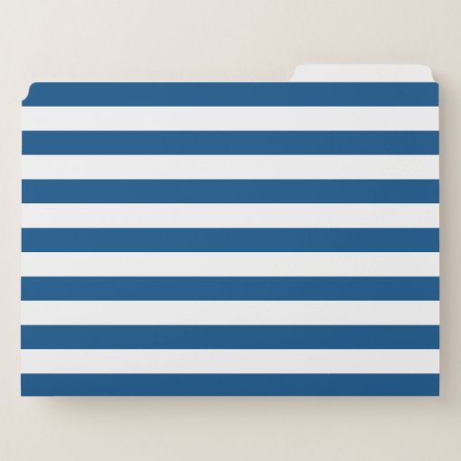 Nautical modern bold stripe pattern print custom file folder | Zazzle