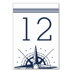 Nautical Modern Table Number | Zazzle