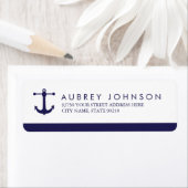Nautical Navy Address Labels | Zazzle