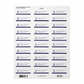 Nautical Navy Address Labels | Zazzle