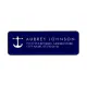 Nautical Navy Address Labels | Zazzle