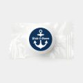 Nautical Navy Anchor Custom Wedding Monogram Life Saver® Mints | Zazzle