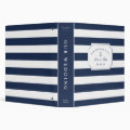 Nautical Navy and White Stripe | Wedding Planning Binder | Zazzle