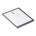 Nautical Navy Blue Anchor Notepad | Zazzle