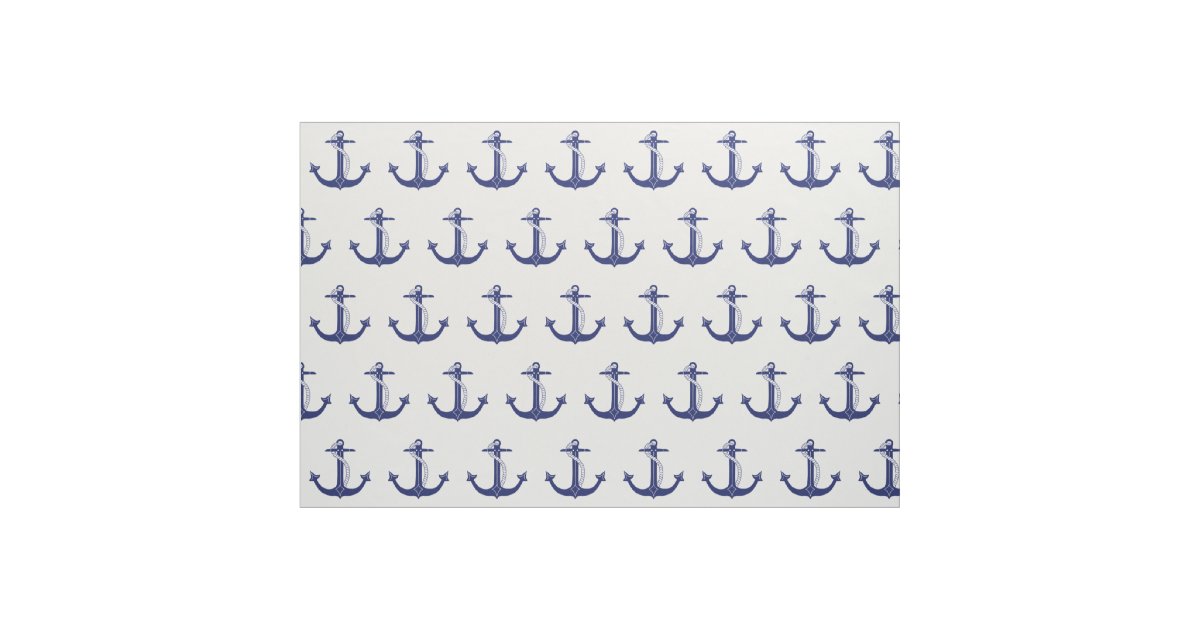 navy blue anchor pattern