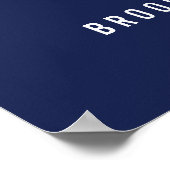 Nautical Navy Blue Wedding Reception Sign 22x28 | Zazzle