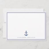 Nautical Navy Professional Double Border Card | Zazzle