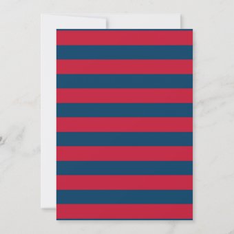 Nautical Navy & Red Anchor Boy Birthday Invitation | Zazzle