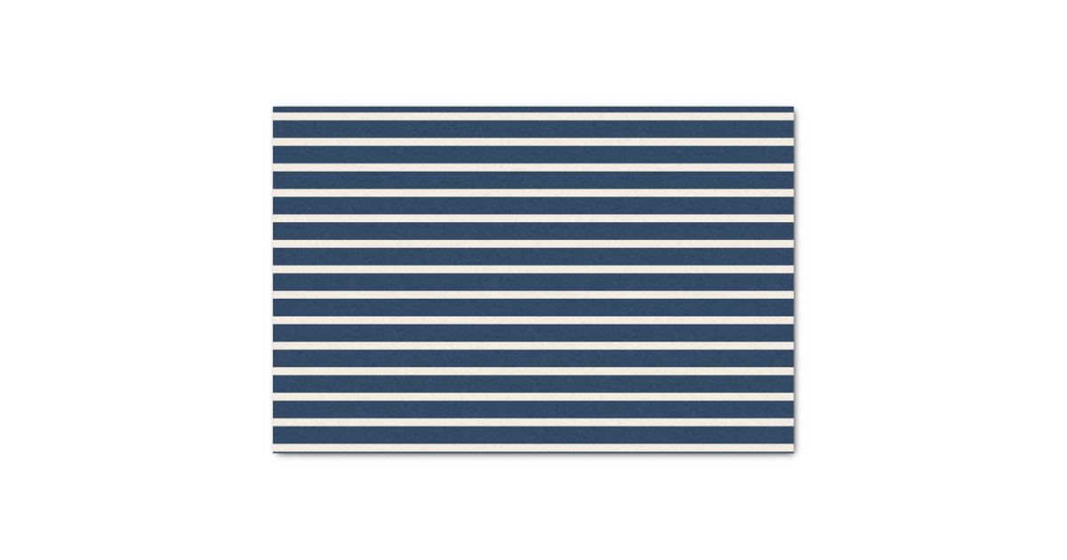 Nautical Navy Stripes Tissue Paper | Zazzle