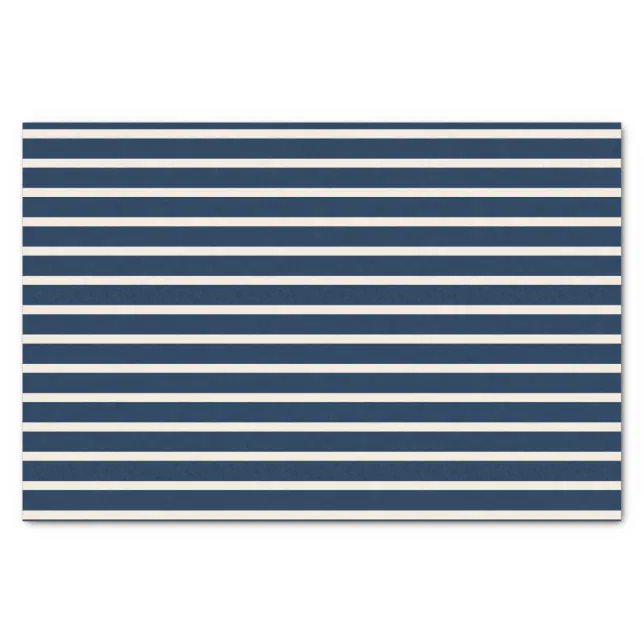 Nautical Navy Stripes Tissue Paper | Zazzle