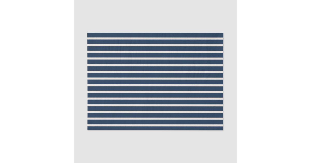 Nautical Navy Stripes Tissue Paper | Zazzle