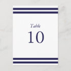 Nautical Navy Table Numbers | Zazzle