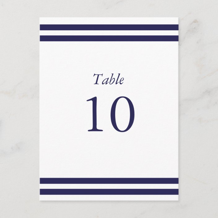Nautical Navy Table Numbers | Zazzle.com