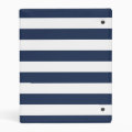 Nautical Navy & White Beach House Recipe Mini Binder | Zazzle