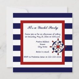 Nautical Party Invitations | Zazzle