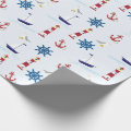 Nautical Pattern, Marine Pattern, Sailing, Anchors Wrapping Paper | Zazzle