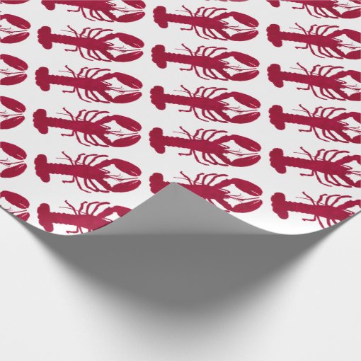 Nautical Red Lobster Wrapping Paper | Zazzle