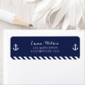 Nautical Return Address Labels With Stripes | Zazzle