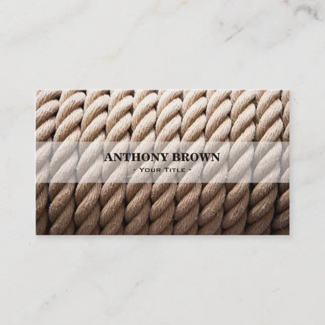Nautical Rope Business Card | Zazzle