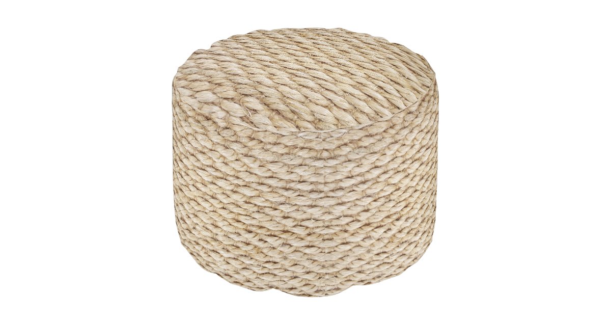 Nautical Rope Design Pouf | Zazzle